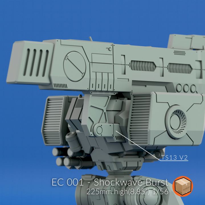 3D Printable EC 001 - SHOCKWAVE BURST by Norman Caguiat